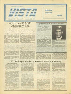 "Vista: October 22, 1987" by University of San Diego