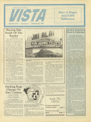 "Vista: October 29, 1987" by University of San Diego